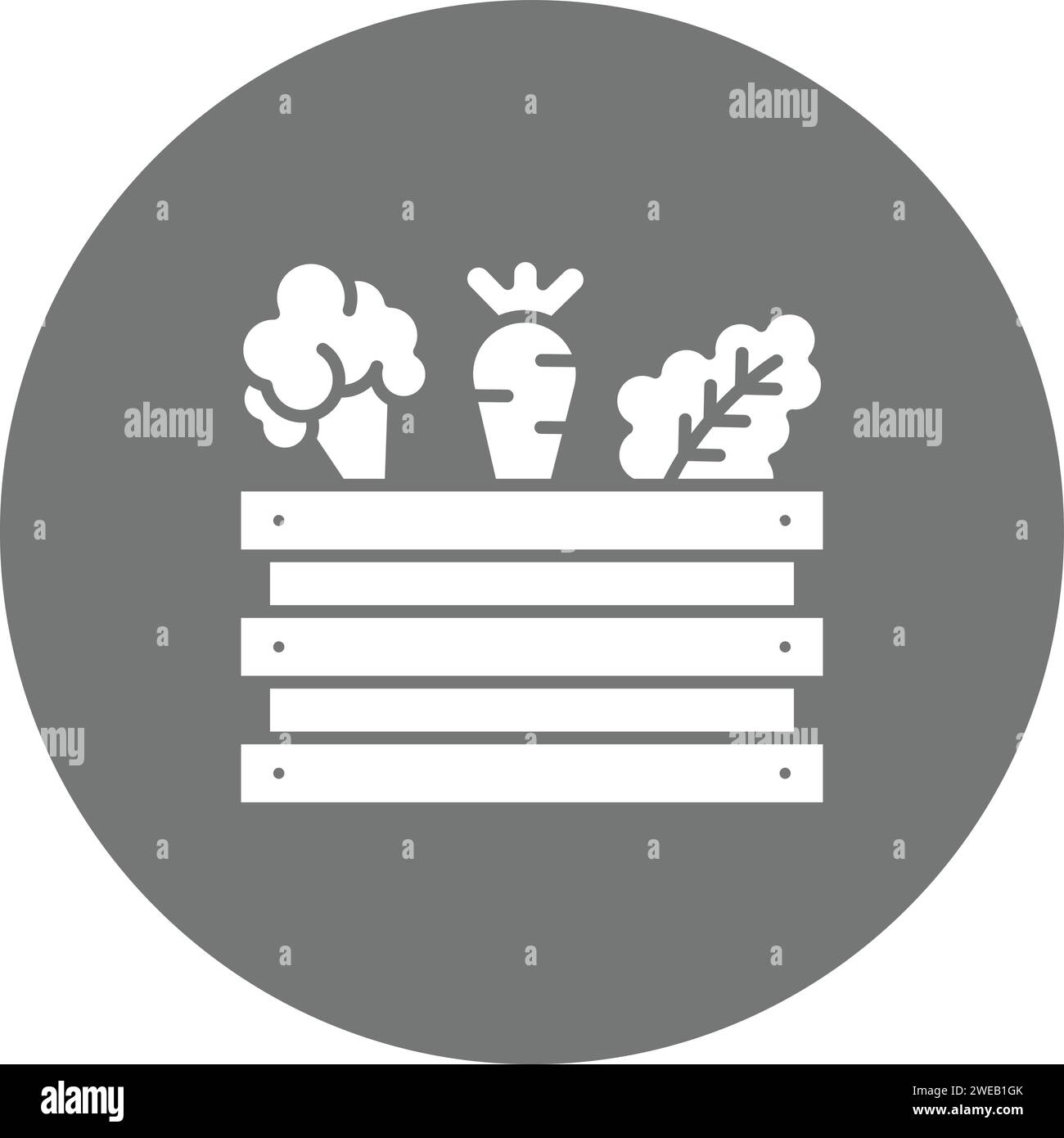 Harvested Vegetable icon vector image Stock Vector Image & Art - Alamy