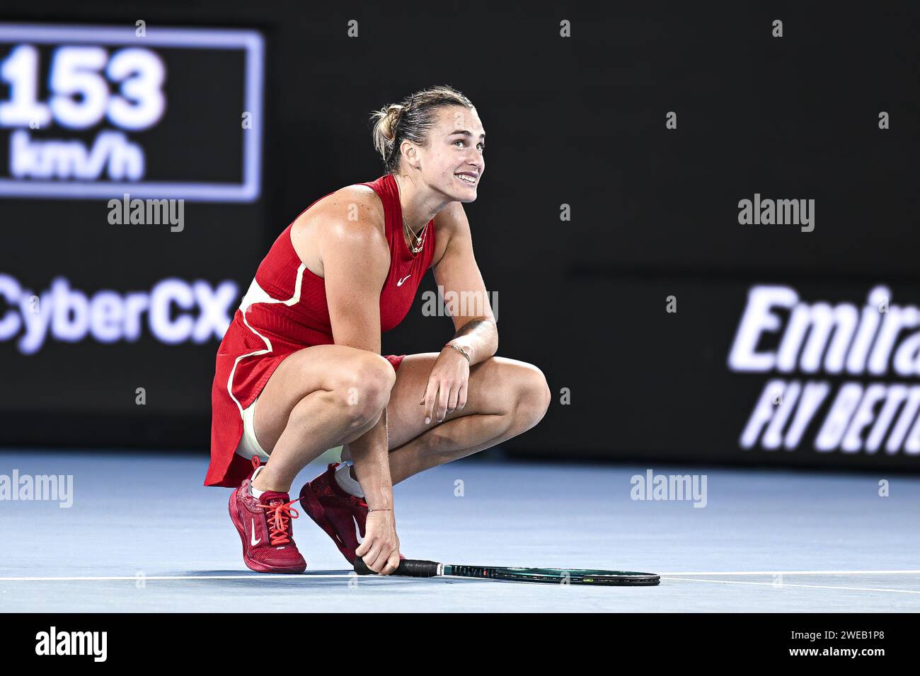 Aryna Sabalenka during the Australian Open 2024 Grand Slam tennis ...