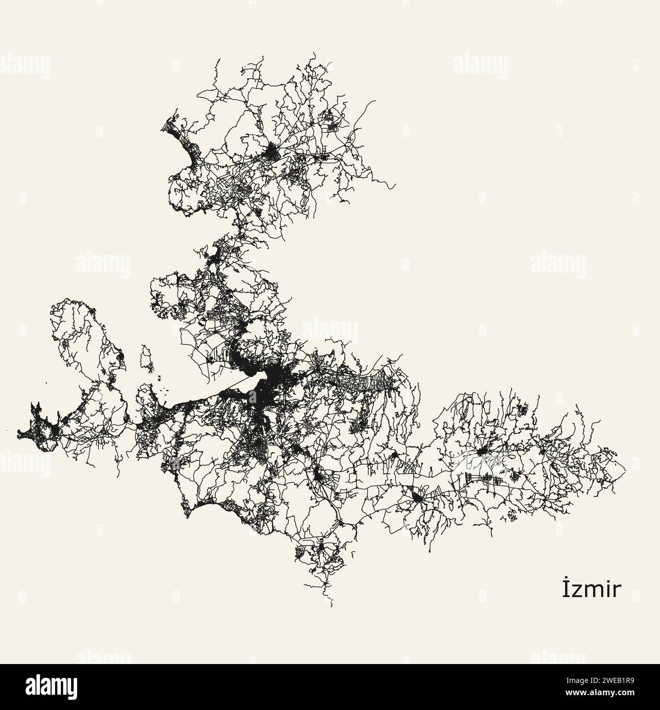 Map of izmir hi-res stock photography and images - Alamy