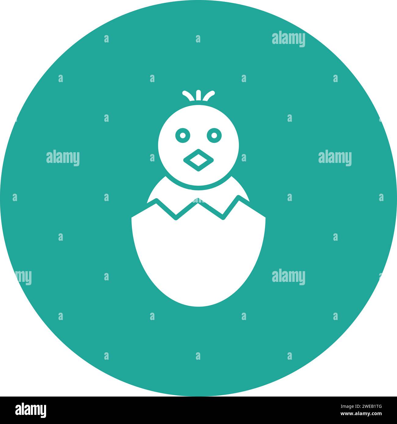 Hatching Chick icon vector image Stock Vector Image & Art - Alamy