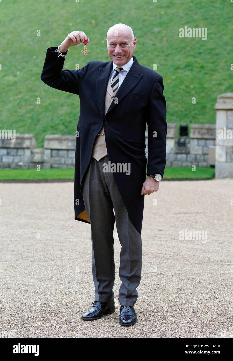 Simon Daglish after being made an Officer of the Order of the British ...
