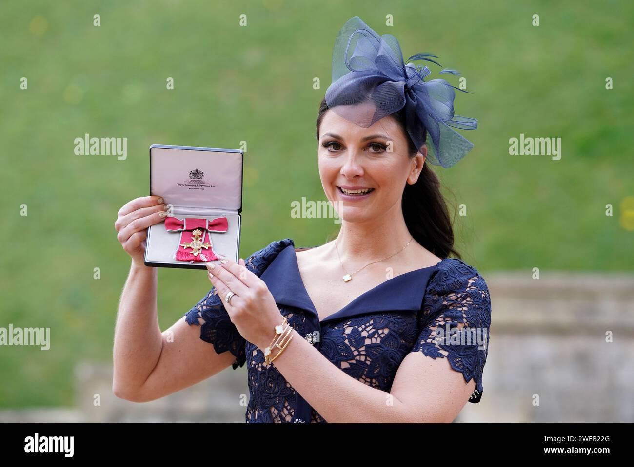 Alexandra Johnson after being made an Officer of the Order of the ...