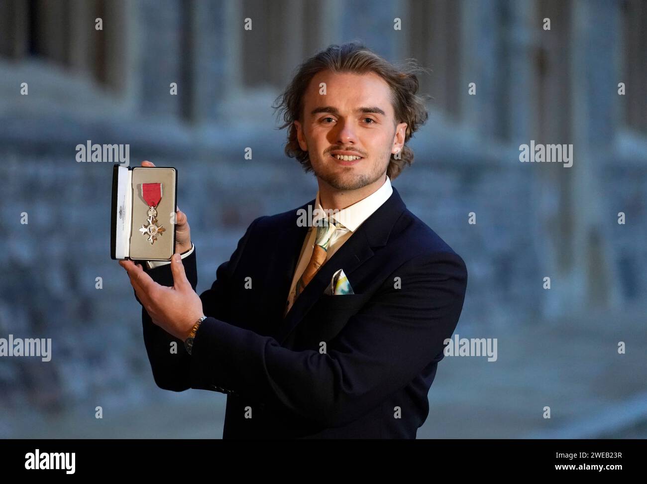 Thomas Coyd after being made a Member of the Order of the British ...