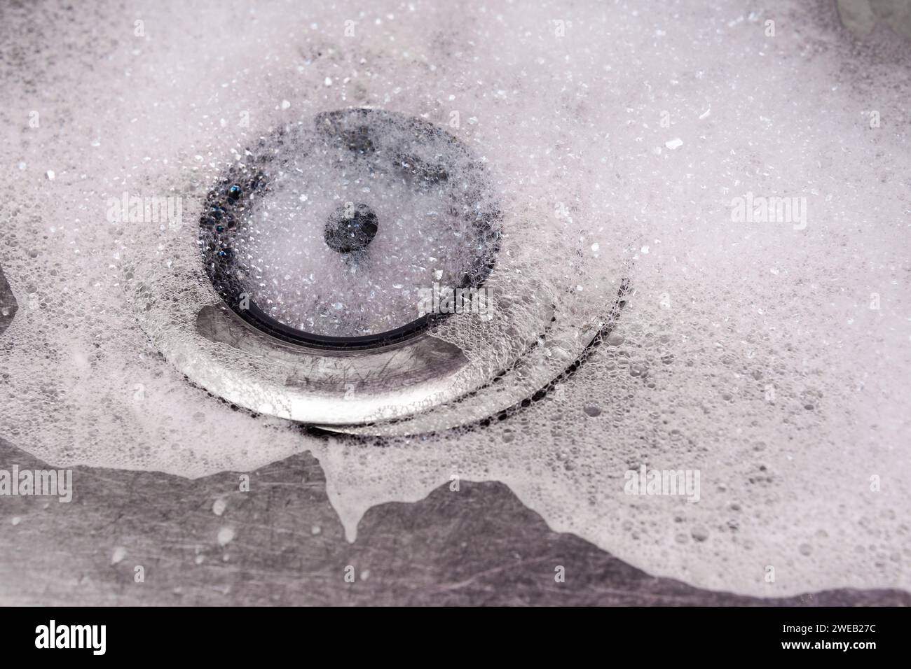 Drain in a kitchen sink in New York on Monday, January 22, 2024 ...