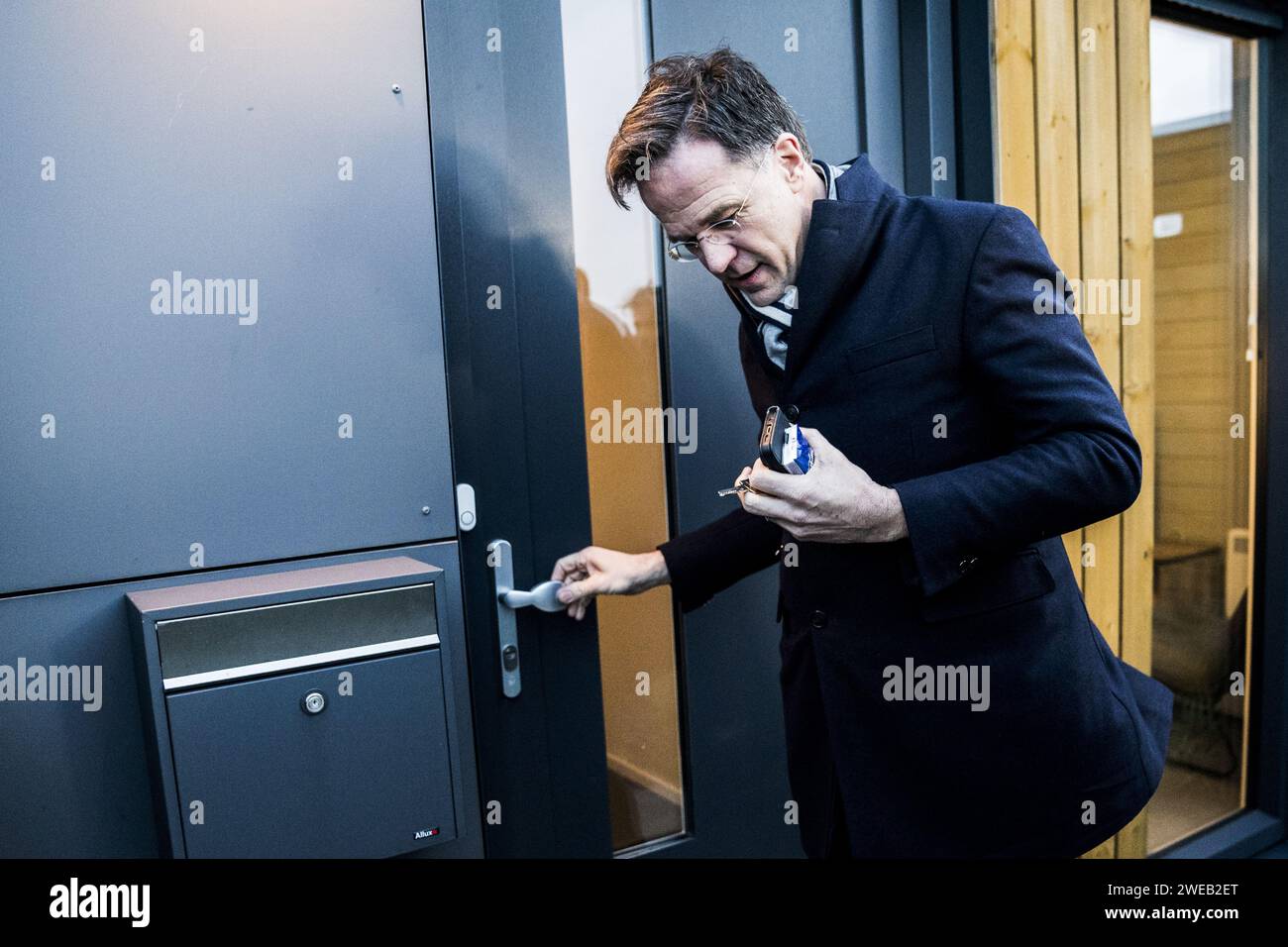 TEN BOER - Outgoing Prime Minister Mark Rutte in a temporary home ...