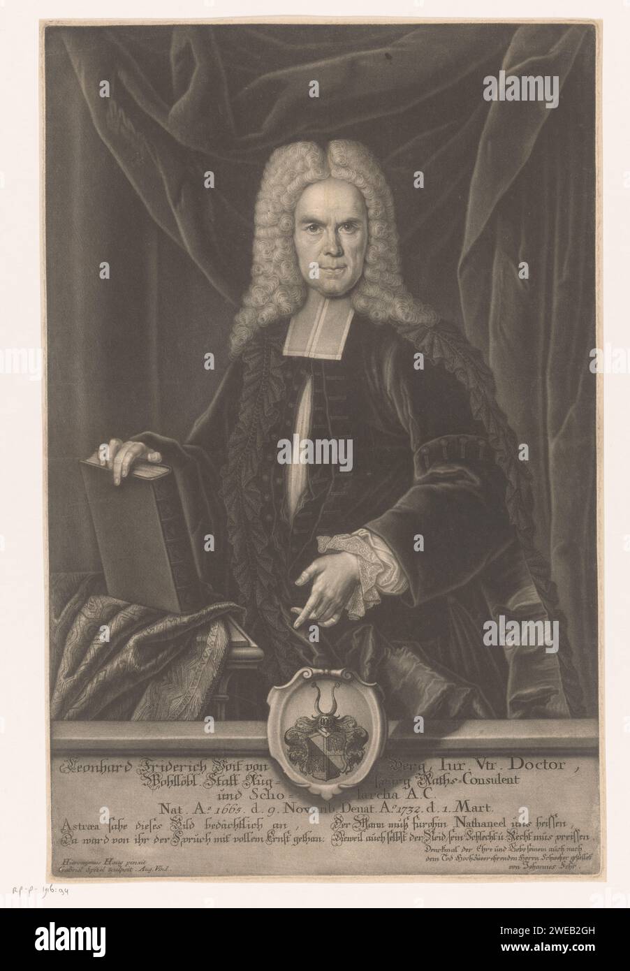 Portrait van Leonhard Friedrich Voit von Berg, Gabriel Spitzel, After ...