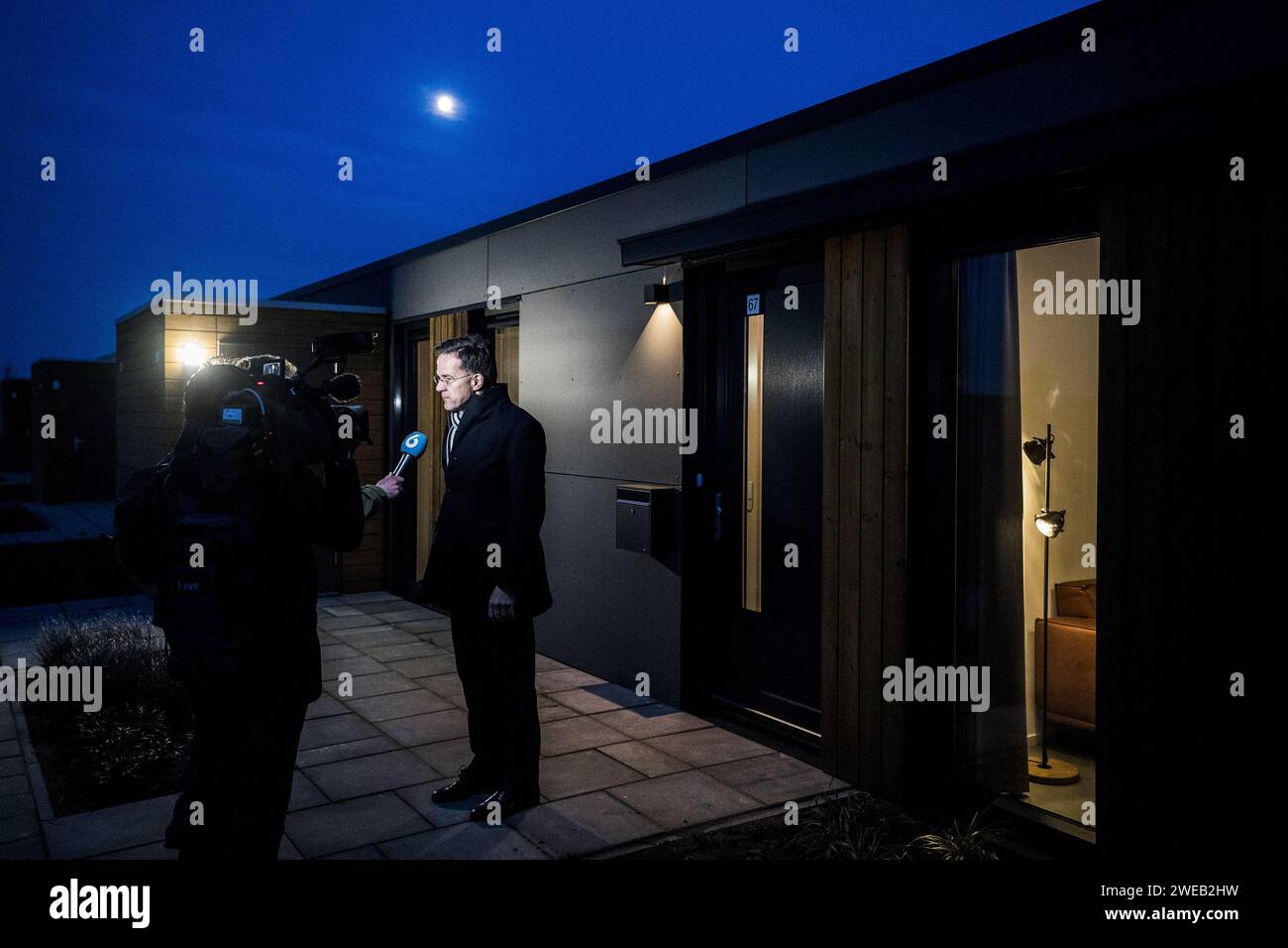 TEN BOER - Outgoing Prime Minister Mark Rutte in a temporary home ...