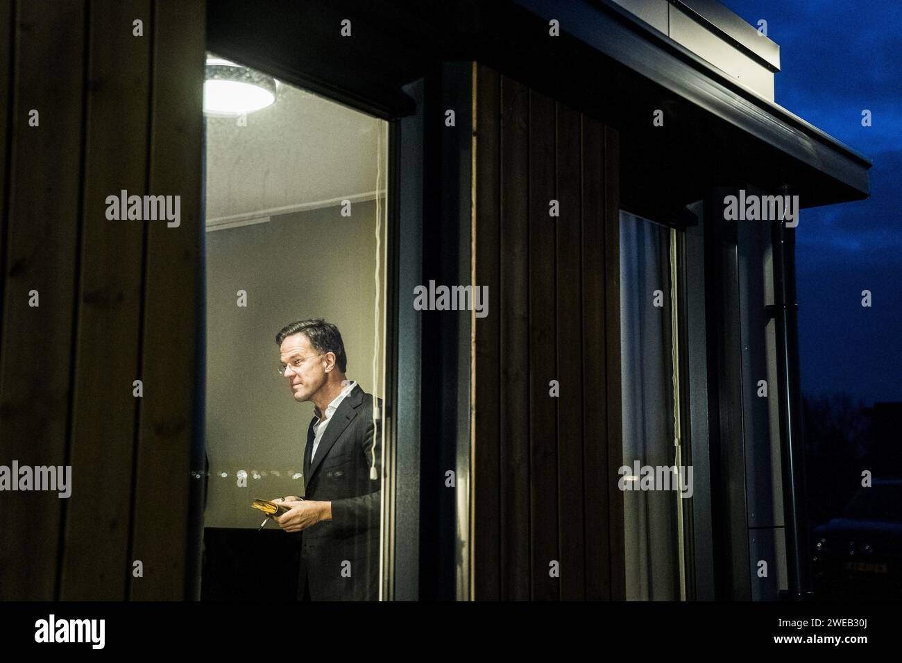 TEN BOER - Outgoing Prime Minister Mark Rutte in a temporary home ...