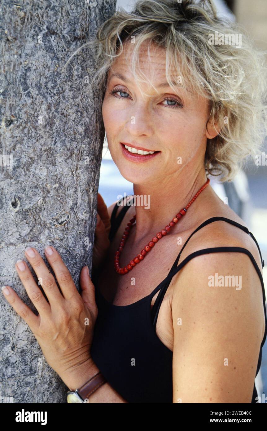 Dagmar Wookie Mayer, deutsche Schauspielerin, fotografiert im Urlaub ...
