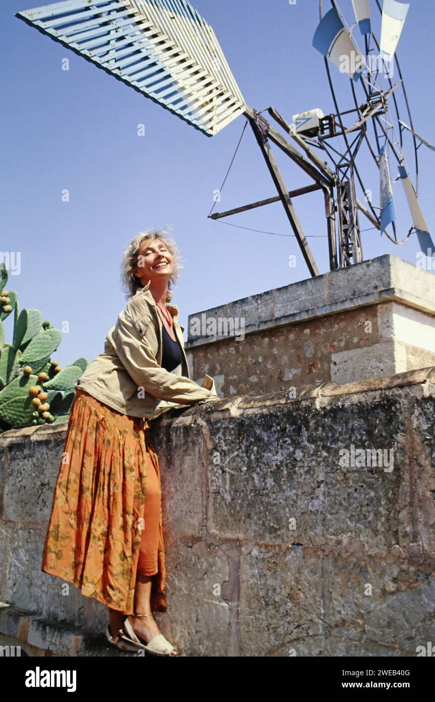 Dagmar Wookie Mayer, deutsche Schauspielerin, fotografiert im Urlaub ...