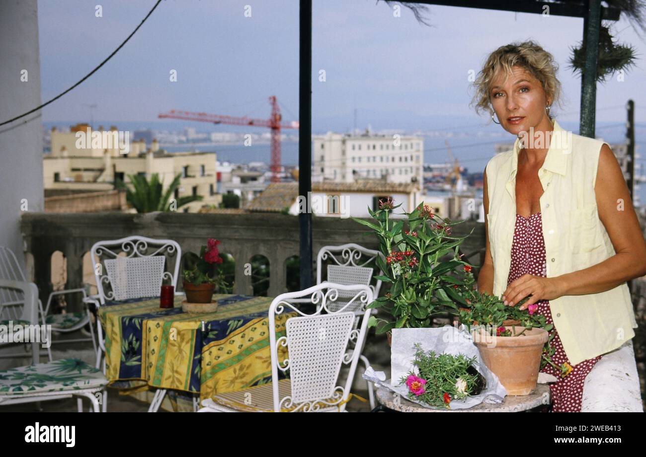 Dagmar Wookie Mayer, deutsche Schauspielerin, fotografiert im Urlaub ...