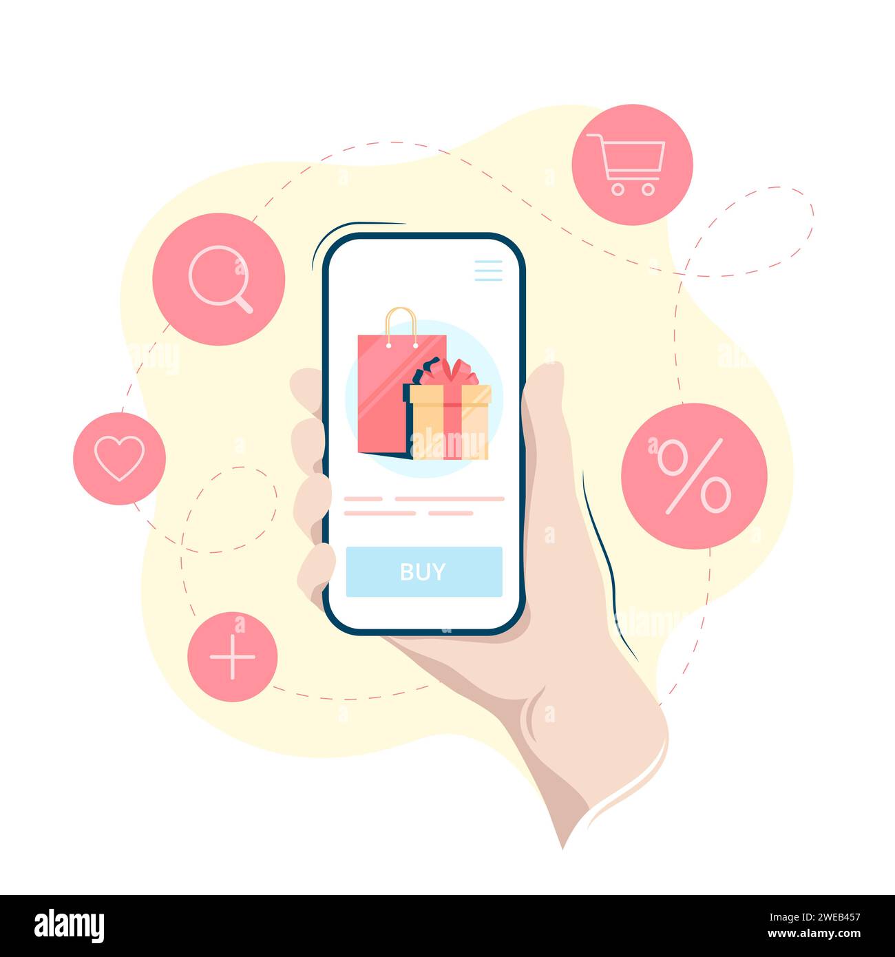 Hand holding black friday Cut Out Stock Images & Pictures - Alamy