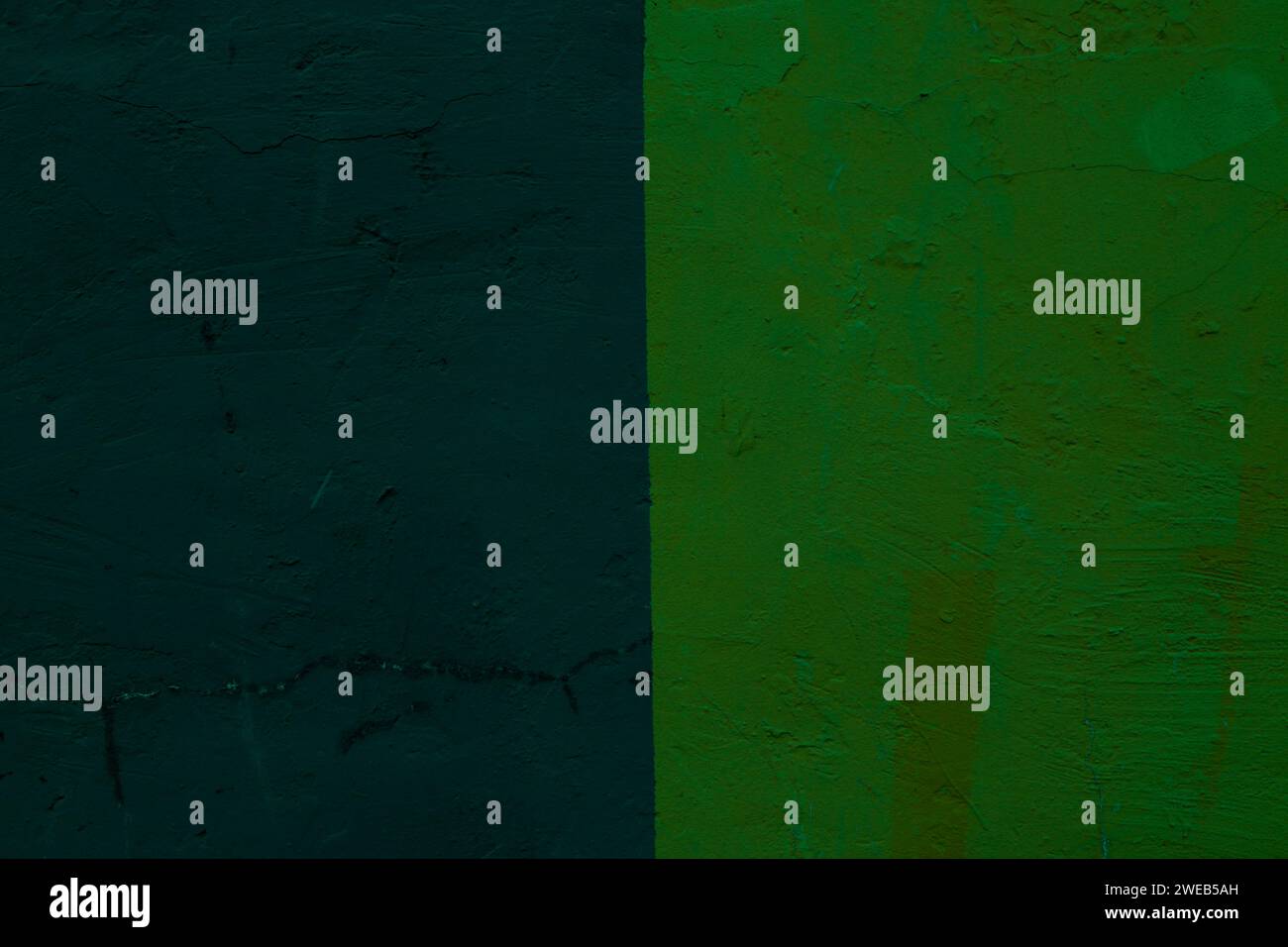 Wall Painted Two Tone. Texture background of two tones: green and light ...