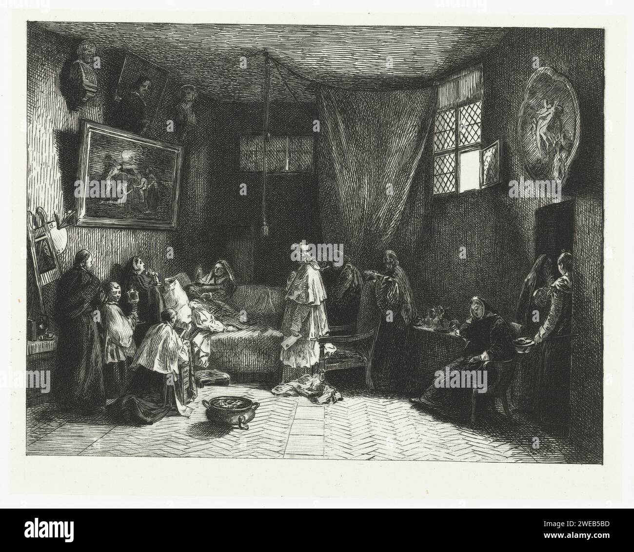 Starkled Van Poussin in workshop, FEGIX BRACCONS, AFTER Franis Marius ...