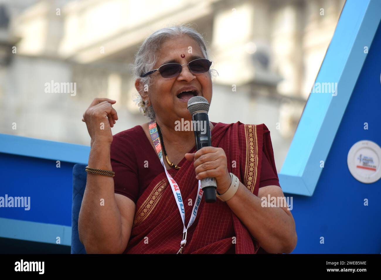 Kolkata, India. 23rd Jan, 2024. Eminent Writer and 2023 Padma Bhushan ...