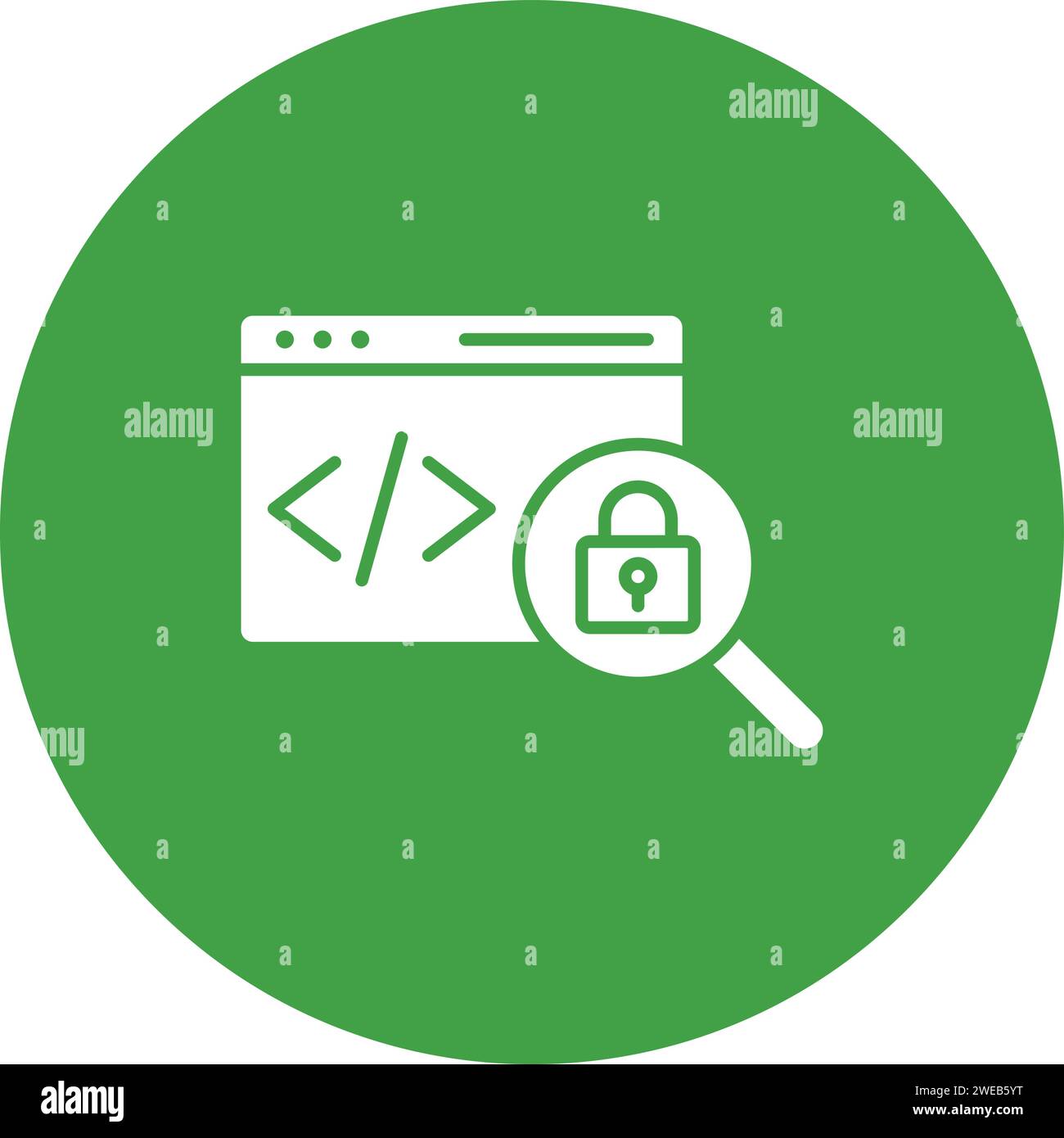Insecure Code Icon Vector Image Stock Vector Image And Art Alamy
