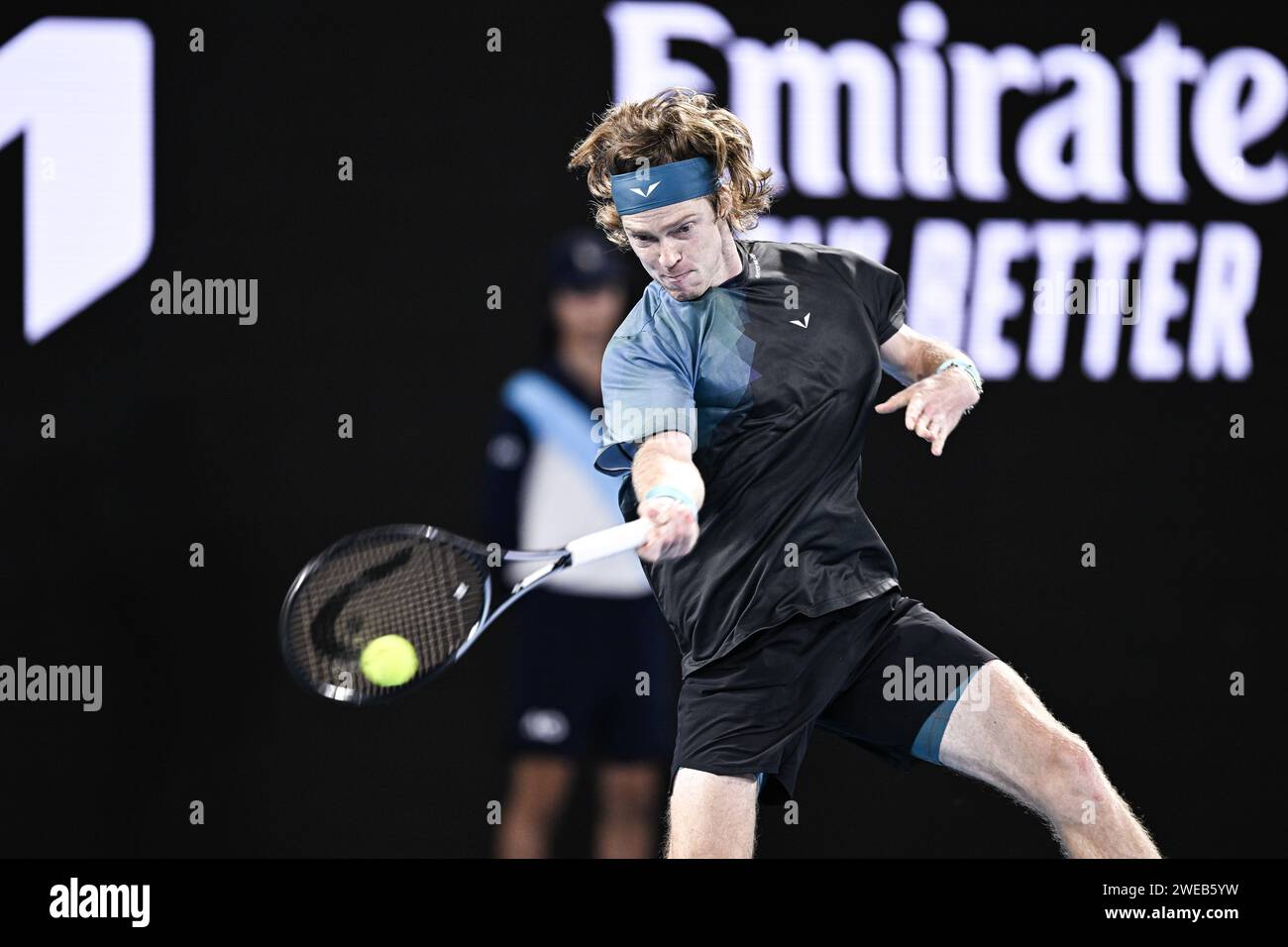 Andrey Rublev during the Australian Open 2024 Grand Slam tennis ...