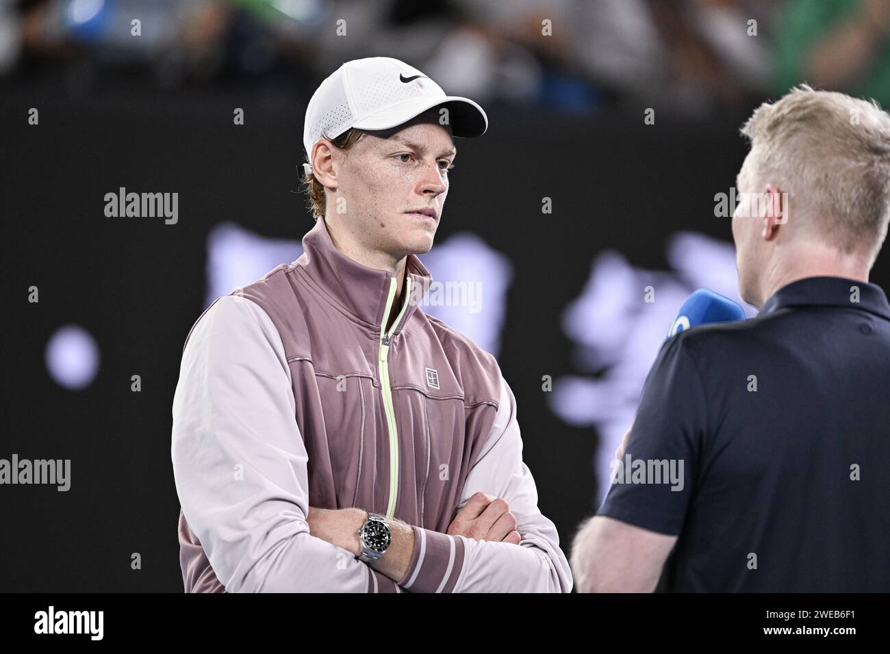 Jannik Sinner during the Australian Open 2024 Grand Slam tennis ...