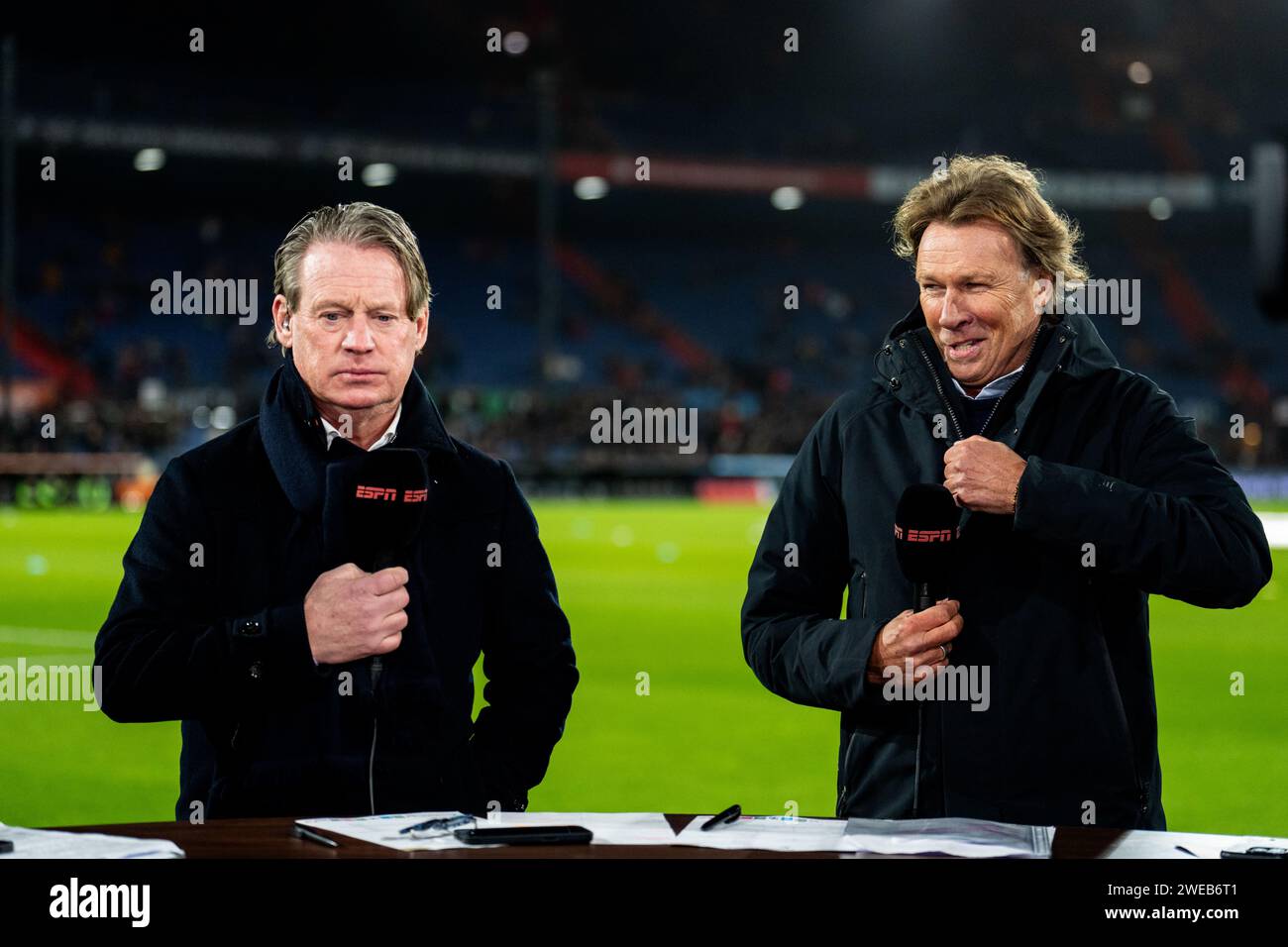 Espn pundit mario been and espn reporter hans kraay jr hi-res stock ...