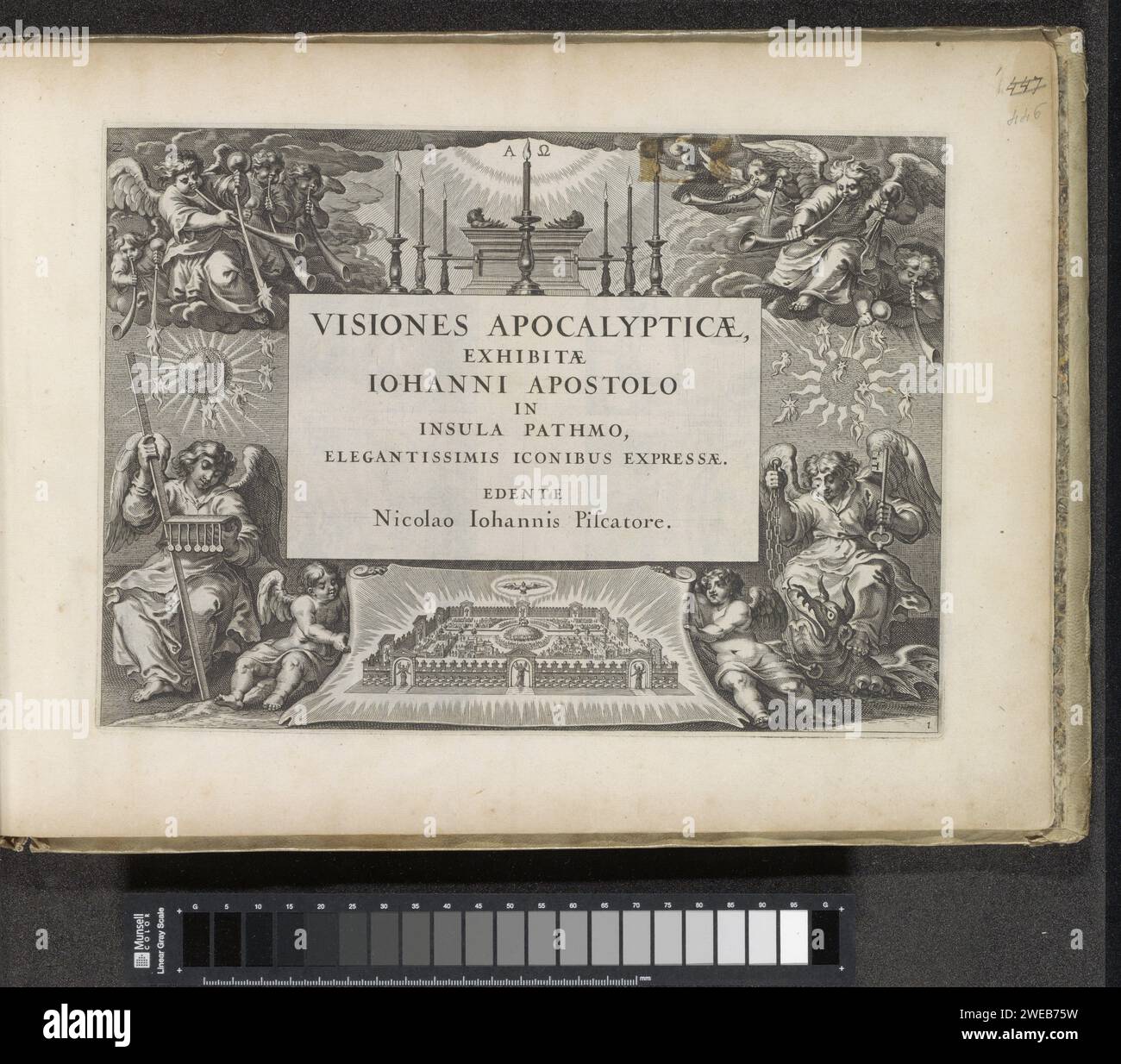 Engelen present various objects from the Revelation of Johannes, 1643 ...