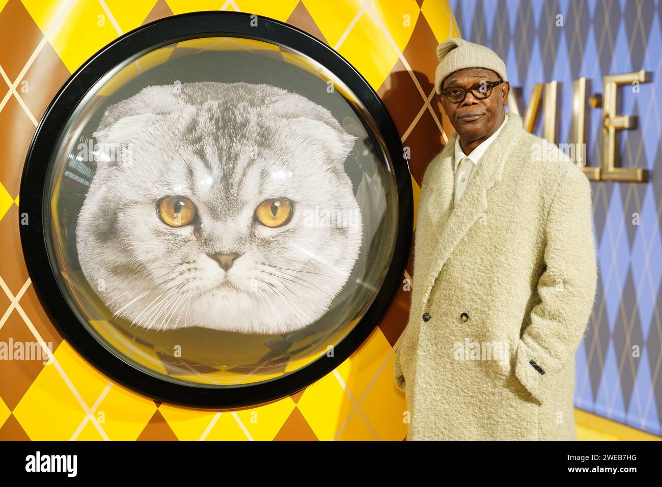 Samuel L. Jackson arriving for the world premiere of Argylle at the ...