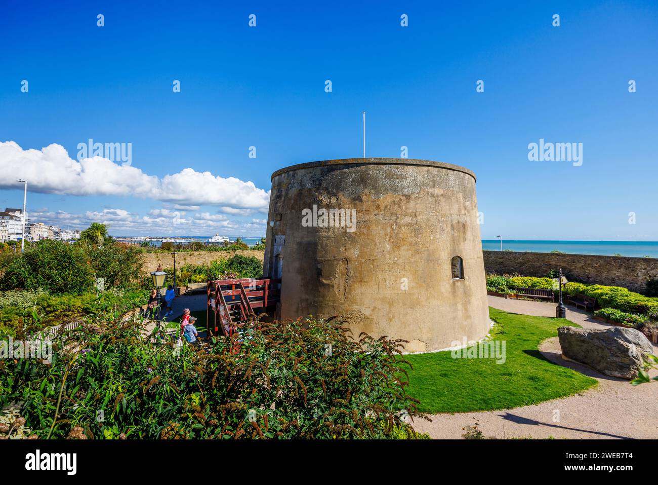 Wish Tower, a Martello Tower, a prominent historic landmark on the ...