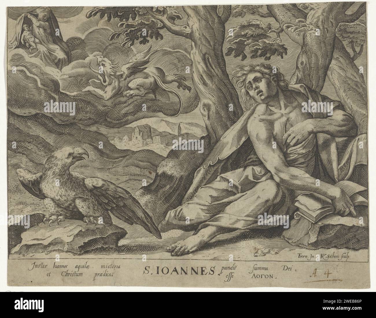 Johannes, Karel van Sichem, after Dirck Barendsz., C. 1588 print John ...