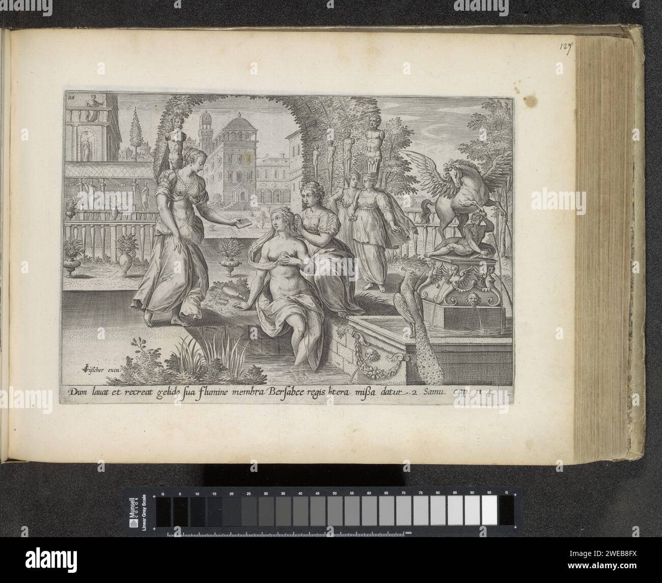 Batseba receives the letter from David, 1643 print Batseba, accompanied ...