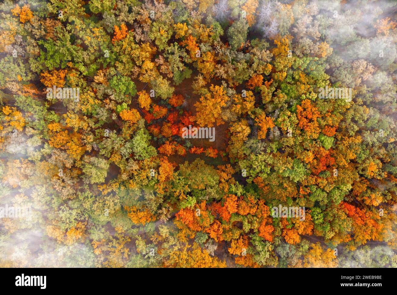 Birds eye view serene landscape hi-res stock photography and images - Alamy