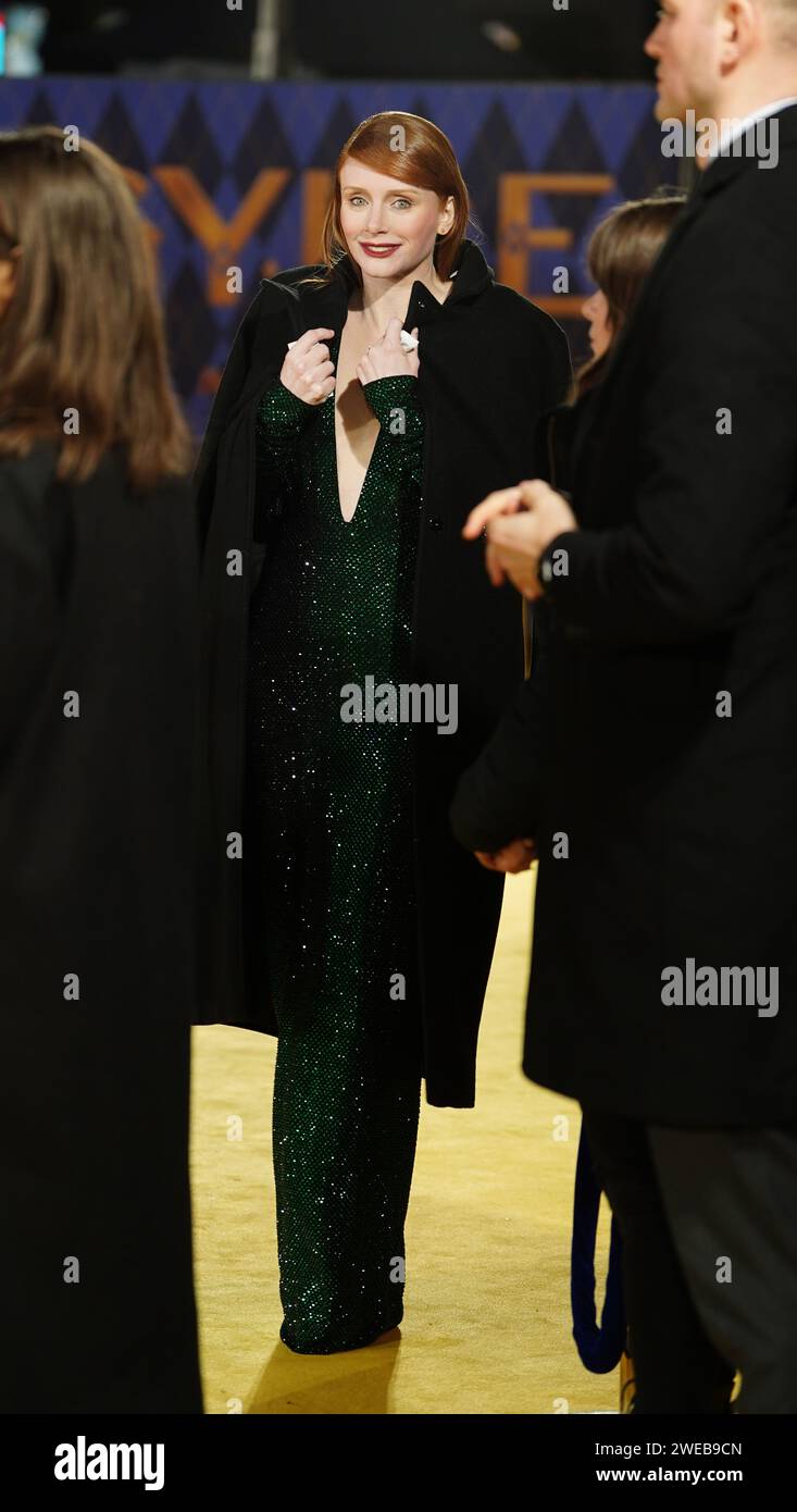 Bryce Dallas Howard arriving for the world premiere of Argylle at the ...