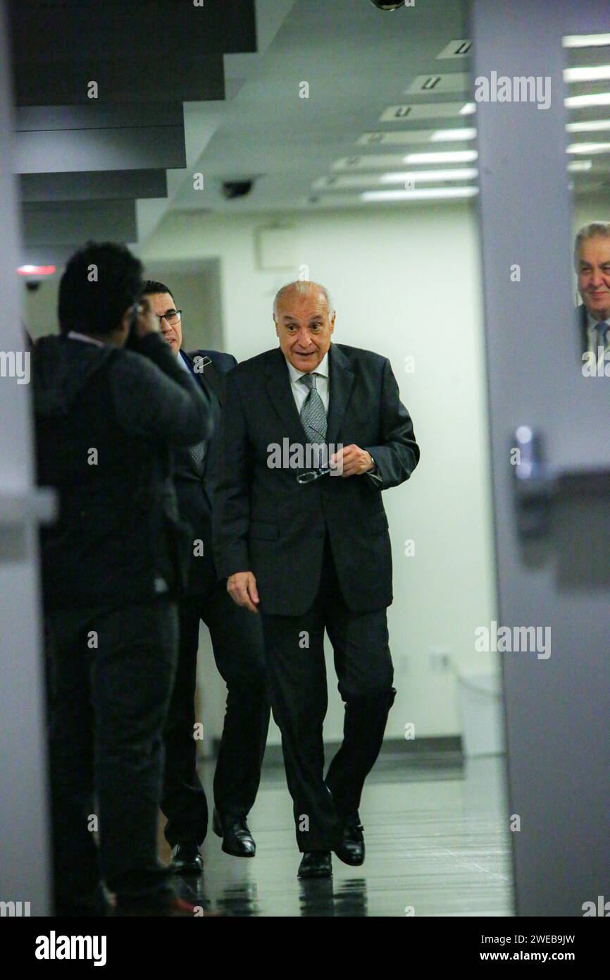 New York, New York, USA. 24th Jan, 2024. The Algerian Minister of ...