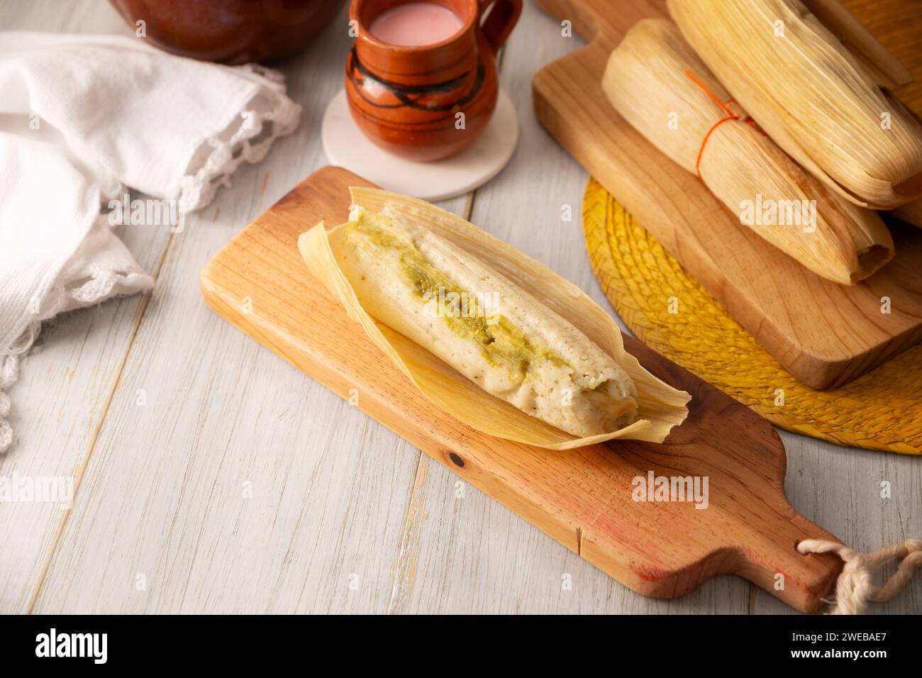Tamales. hispanic dish typical of Mexico and some Latin American ...