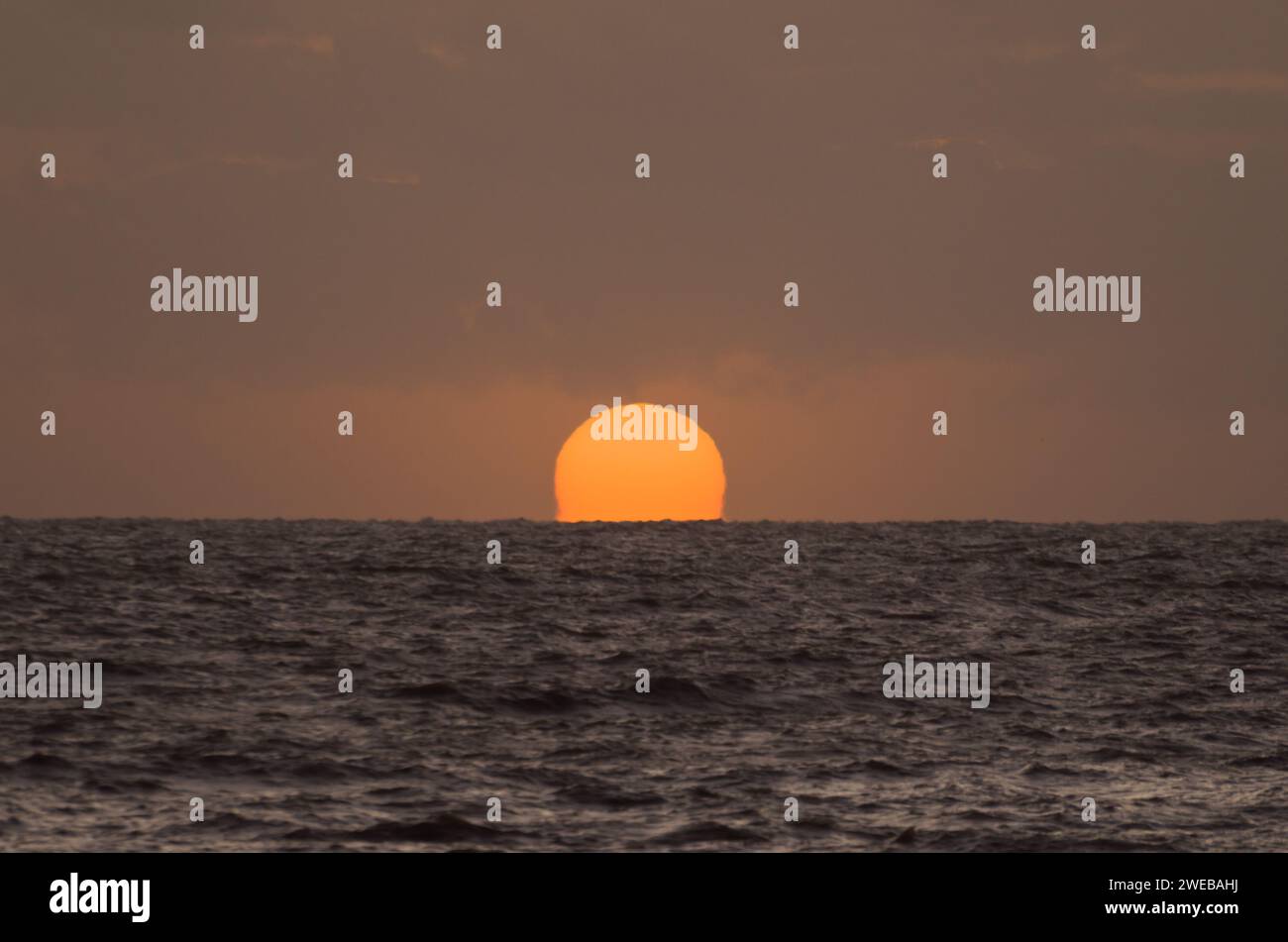 MONTEVIDEO, URUGUAY - Dezember 29, 2023: Beautiful sunset at Ramirez ...