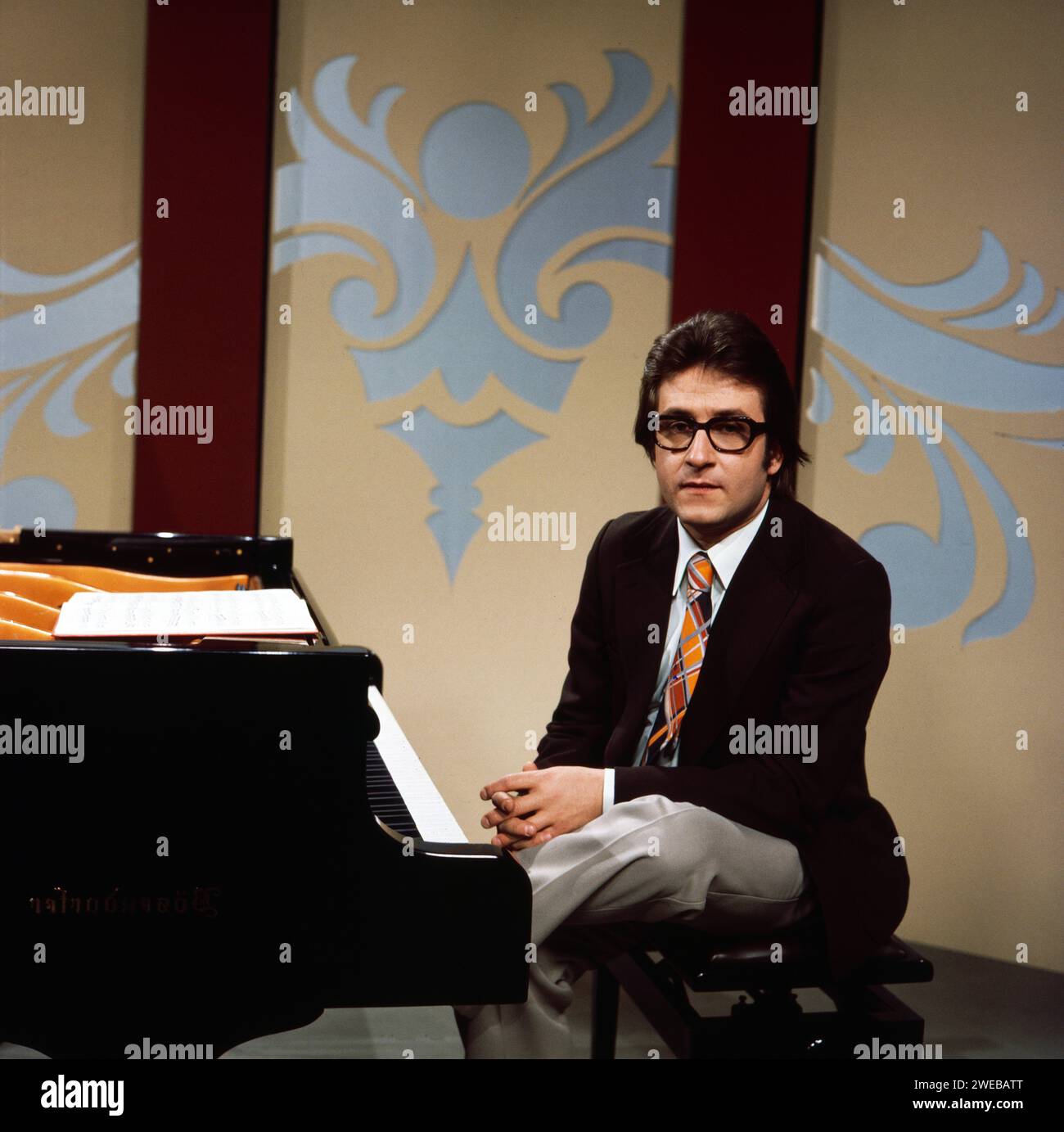 Rudolf Buchbinder, österreichischer Pianist, Österreich um 1975 Stock ...