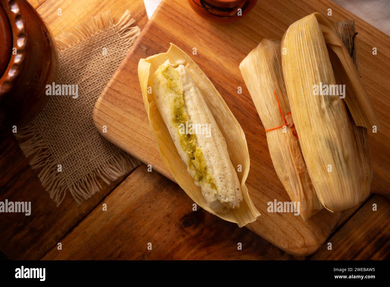 Tamales. hispanic dish typical of Mexico and some Latin American ...