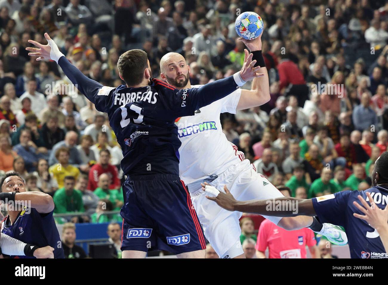 24.01.2024, Lanxess Arena, Koeln, GER, EHF Euro 2024, Men, Hauptrunde ...