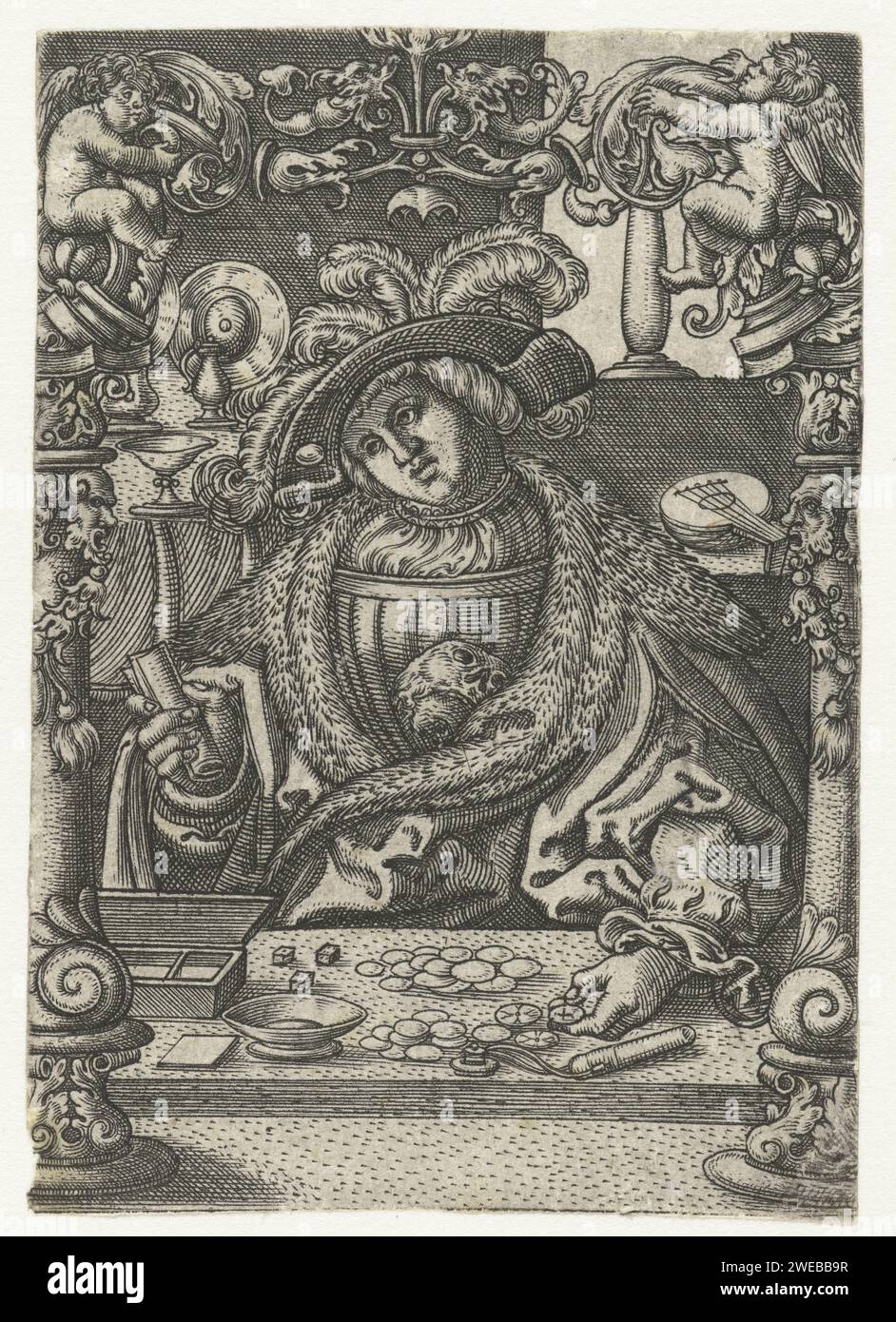 Portrait of a young man (Vanitas), monogramemist AC (16th century ...