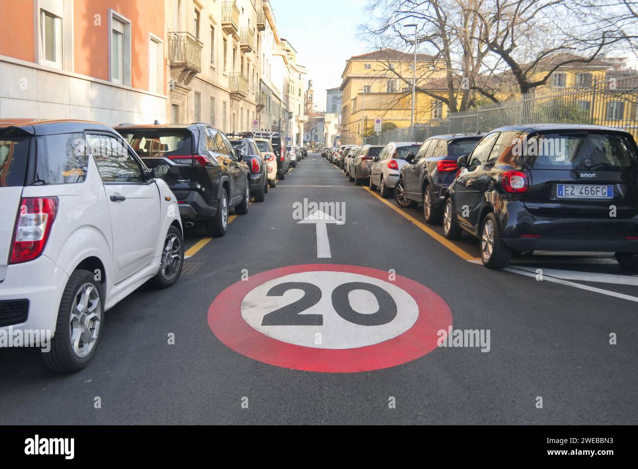 Bergamo, Italy. 24th Jan, 2024. In Bergamo 30 zones are already active ...