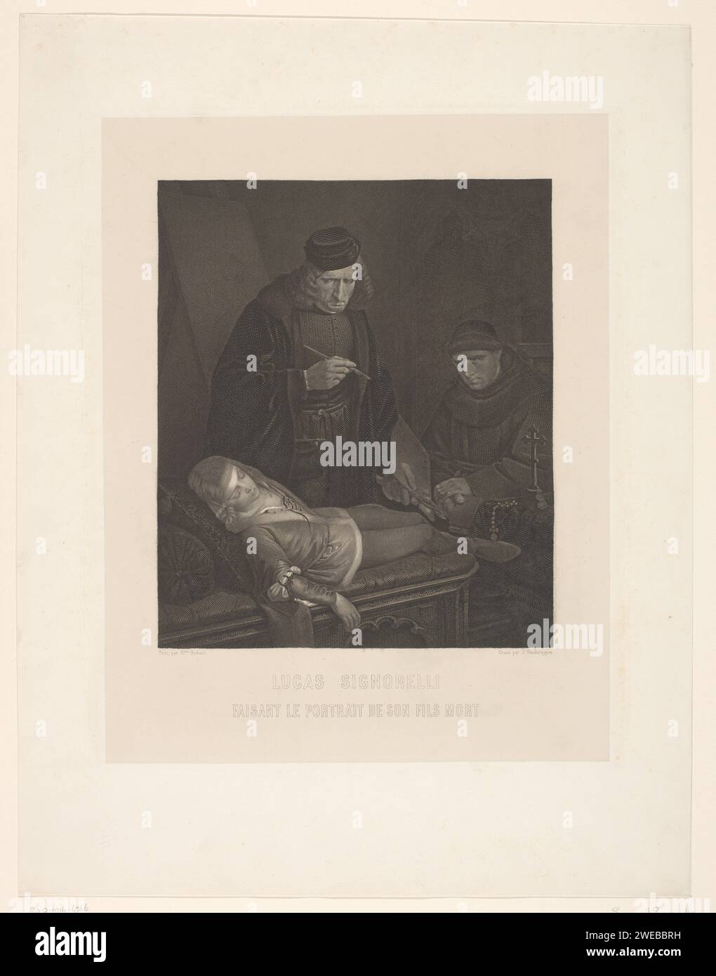 Luca Signorelli portrays his deceased son in the presence of a monk, Jean-Baptiste van der Sypen ...