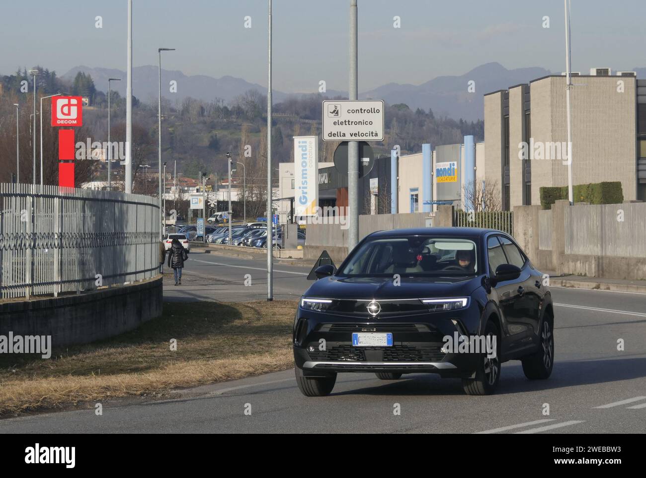 Bergamo, Italy. 24th Jan, 2024. In Bergamo 30 zones are already active ...