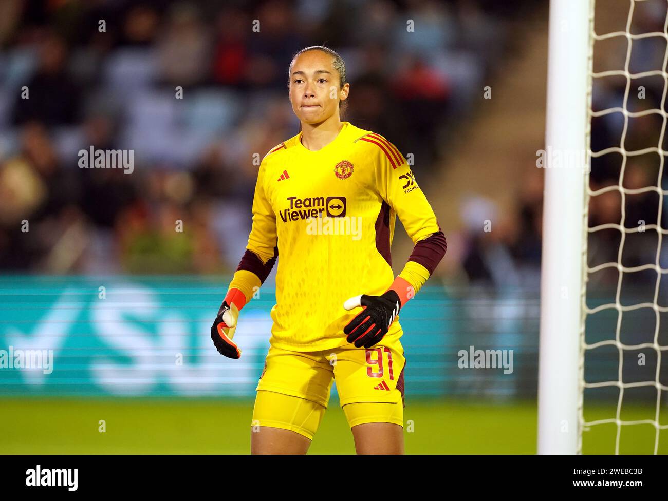 Manchester United goalkeeper Phallon Tullis-Joyce during the FA Women's ...