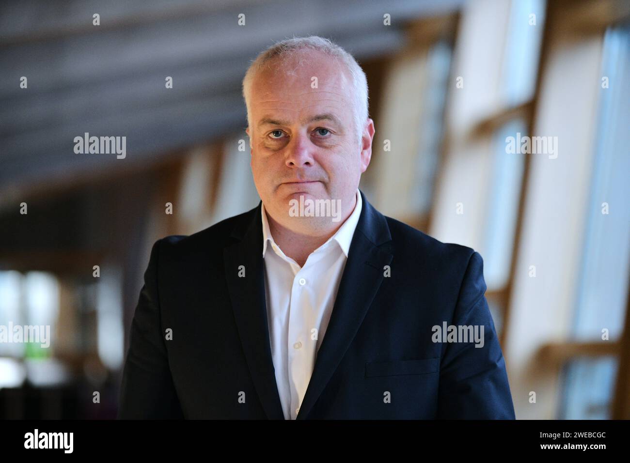 Edinburgh Scotland, UK 24 January 2024. Mark Ruskell MSP at the ...