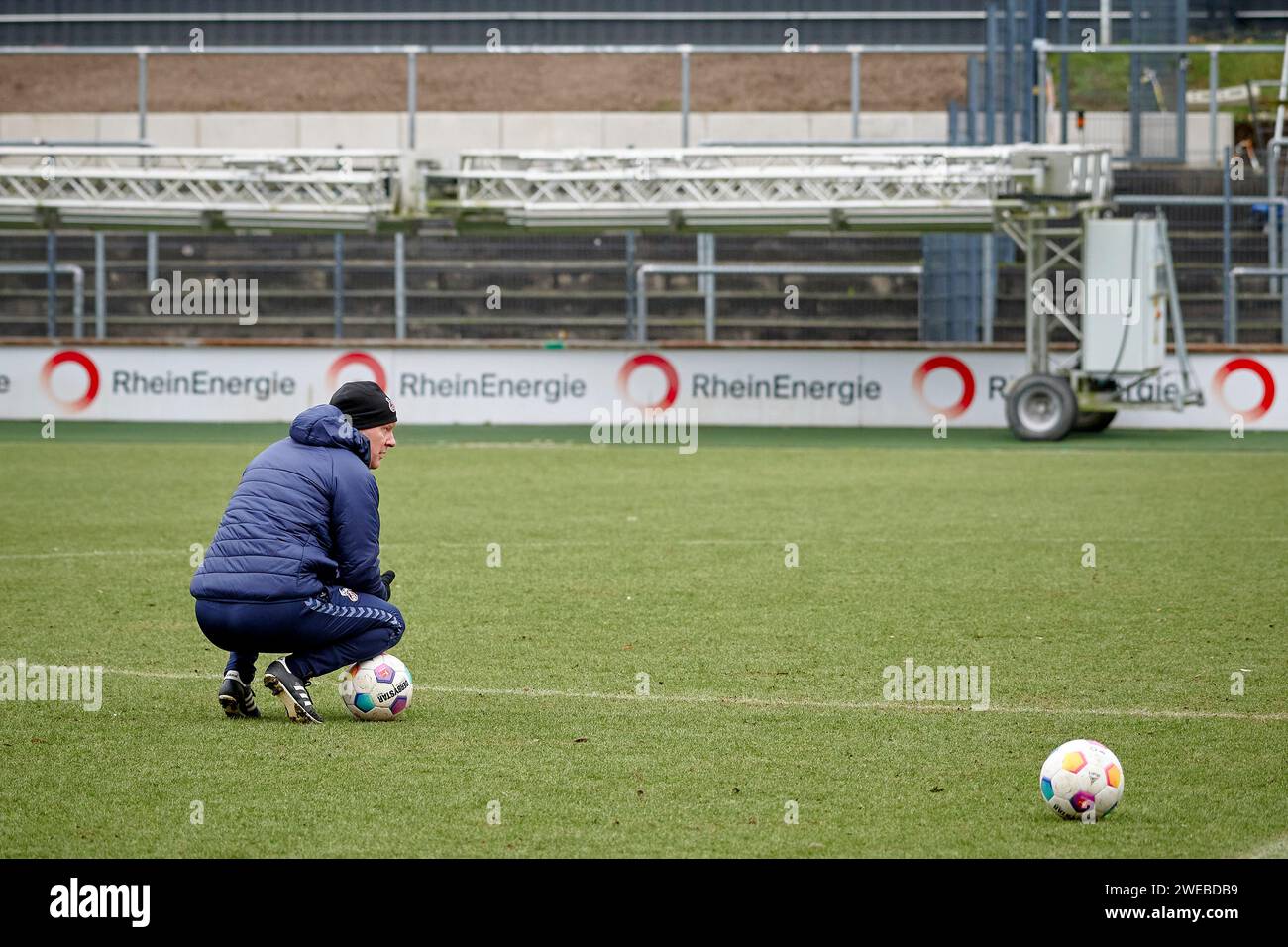 COLOGNE, GERMANY - 24 JANUARY, 2024: Timo Schultz, Practice 1. FC Koeln ...