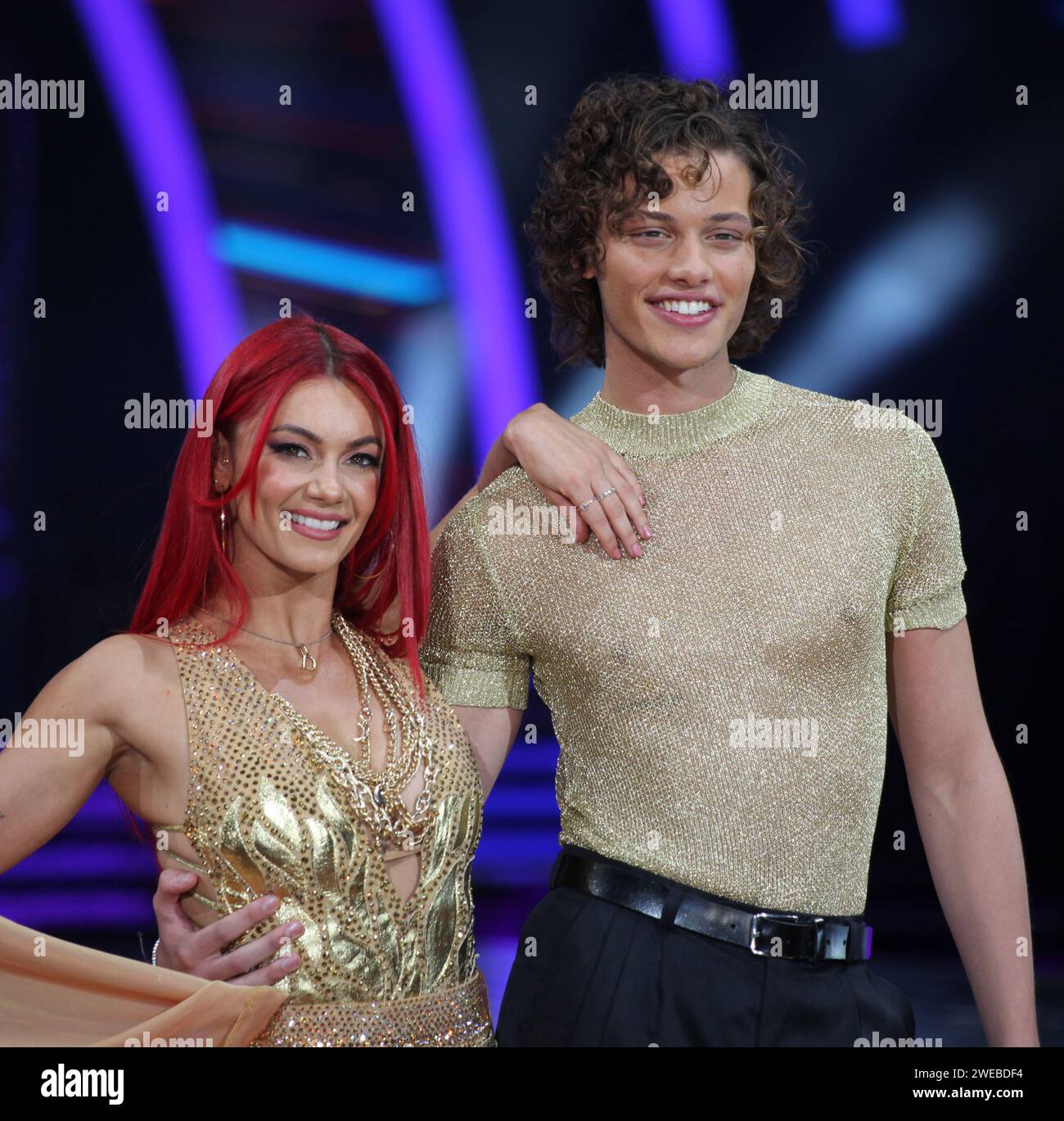Birmingham. UK. Bobby Brazier and Dianne Buswell at Strictly Come ...