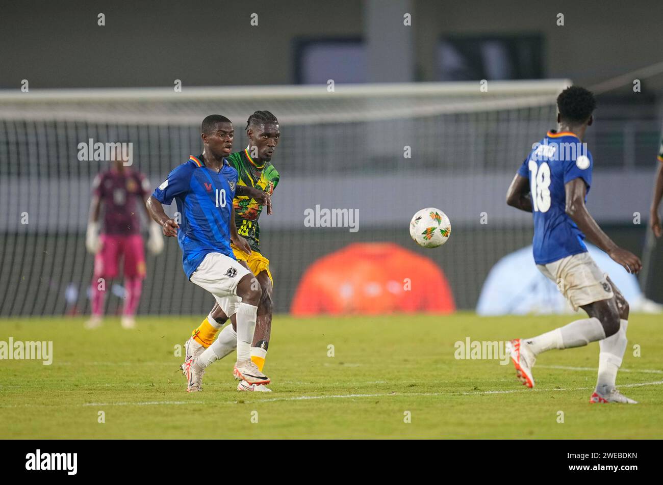 January 24 2024: Prins Menelik Tjiueza (Namibia) and Yves Bissouma ...