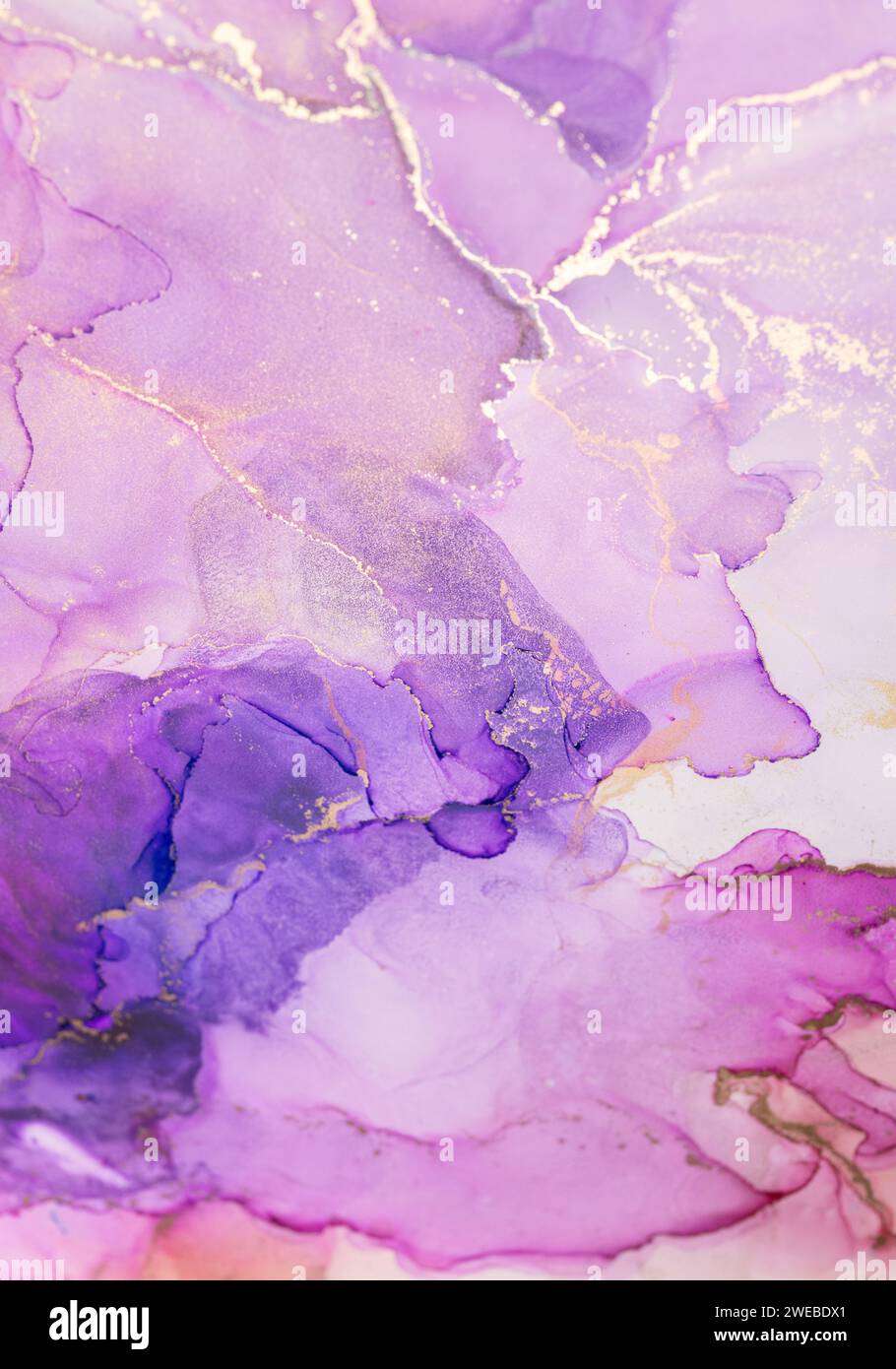 Abstract purple paint background. Acrylic texture with marble pattern ...