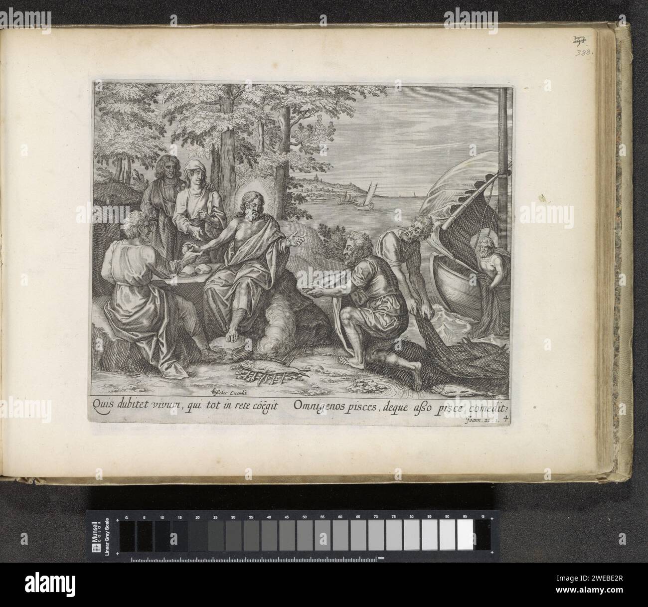 Christ appears at Lake Tiberias, 1643 print Christ appears on the ...