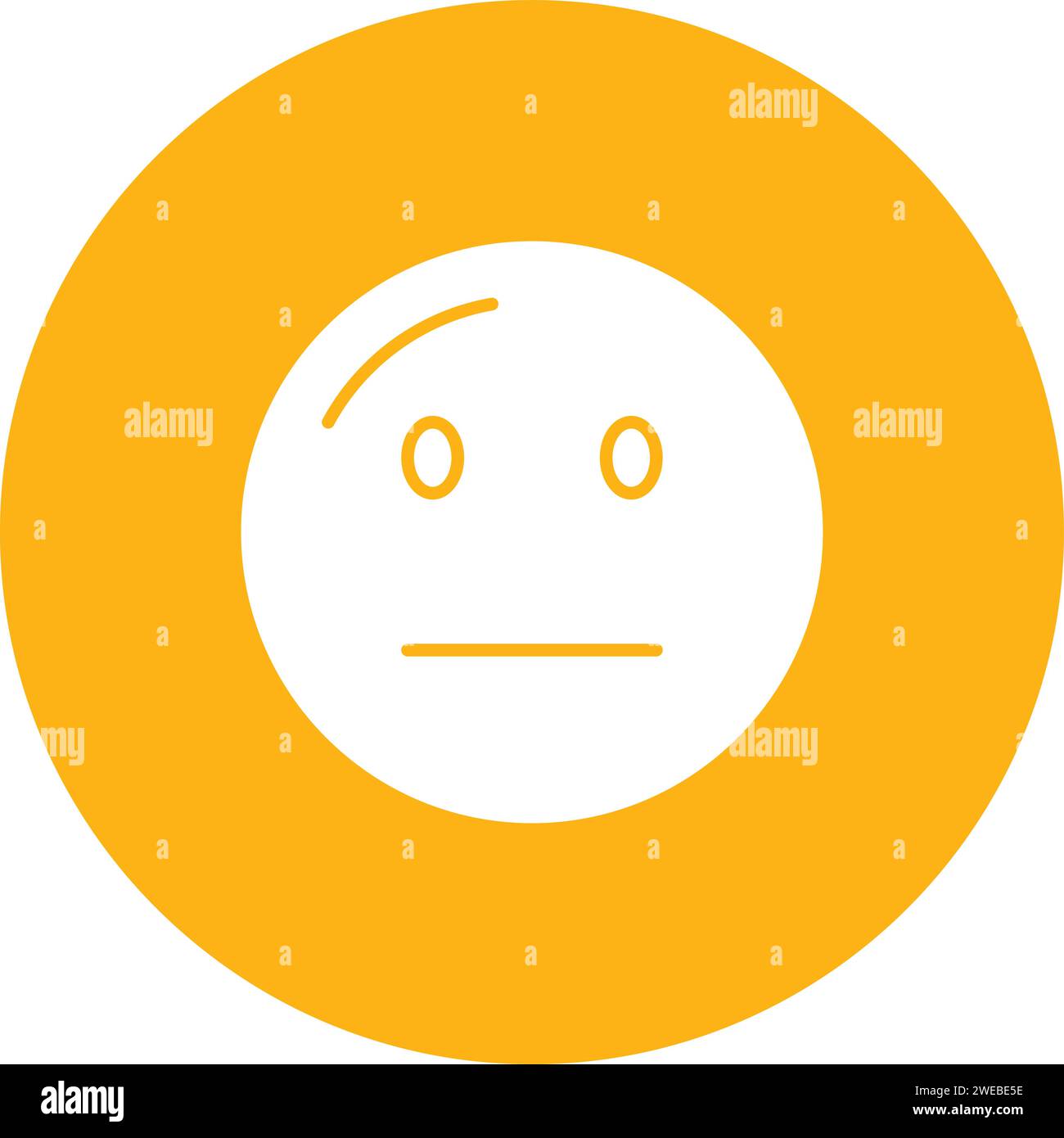 Neutral Face icon vector image. Suitable for mobile application web ...