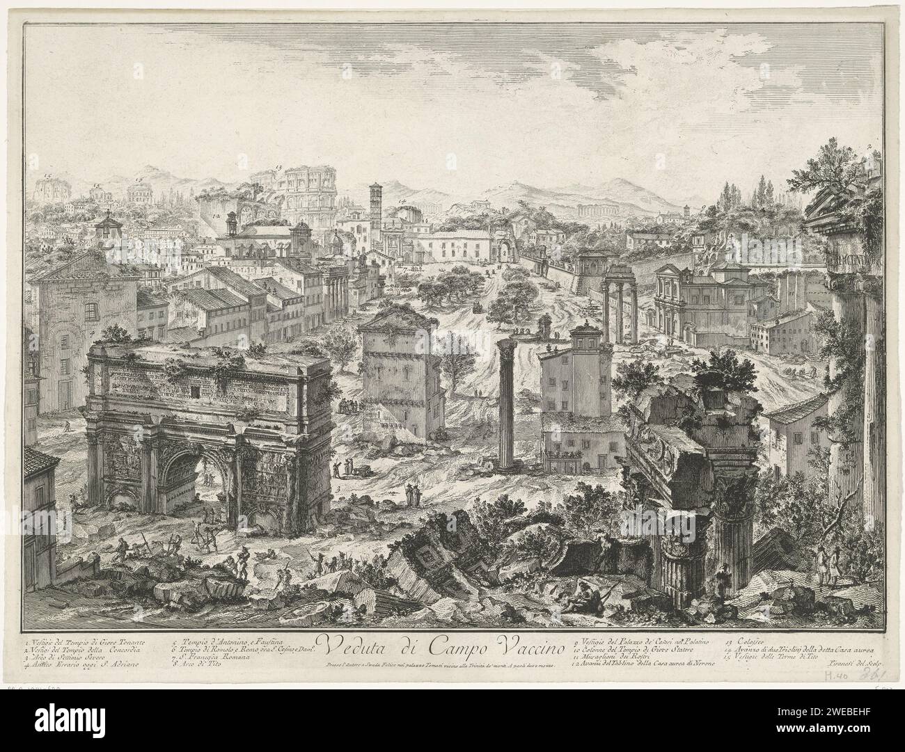 Forum Romanum Te Rome, Giovanni Battista Piranesi, 1748 - 1778 print ...