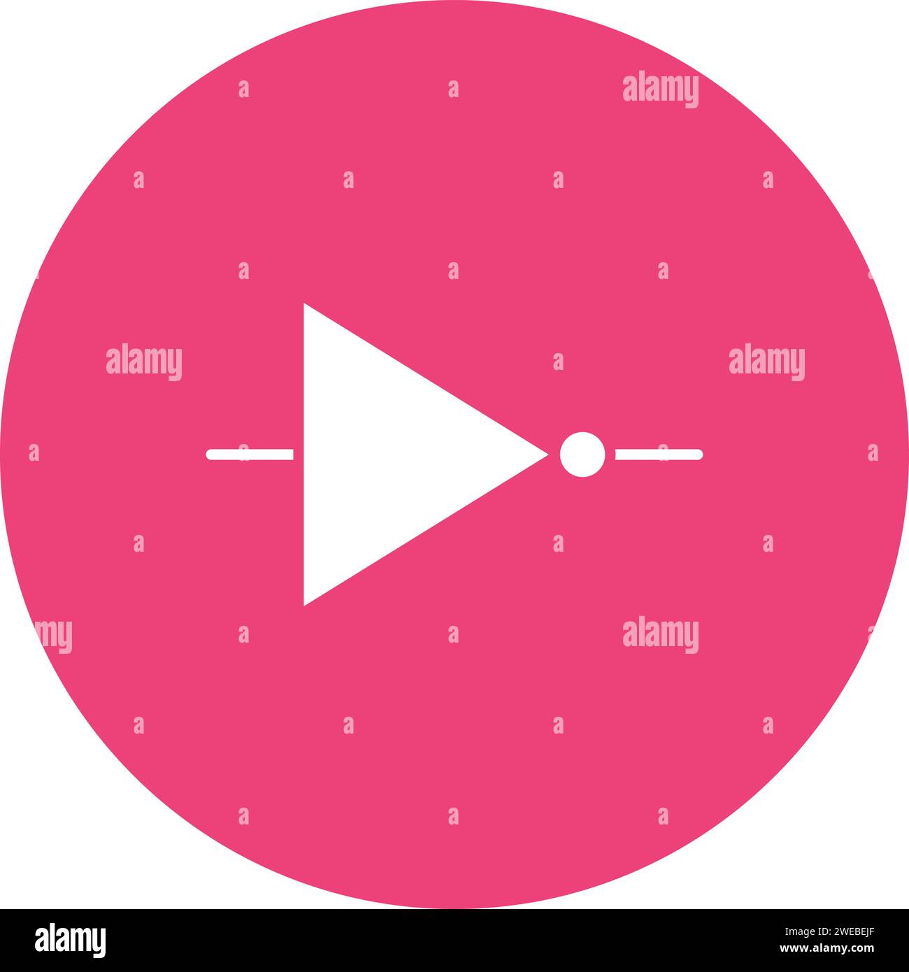 NOT Gate icon vector image. Suitable for mobile application web application and print media ...